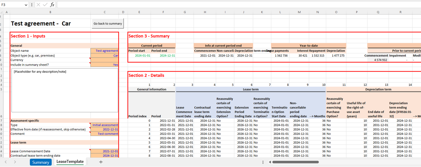 IFRS 16 Excel Lease Accounting Tool – Financial Template Store